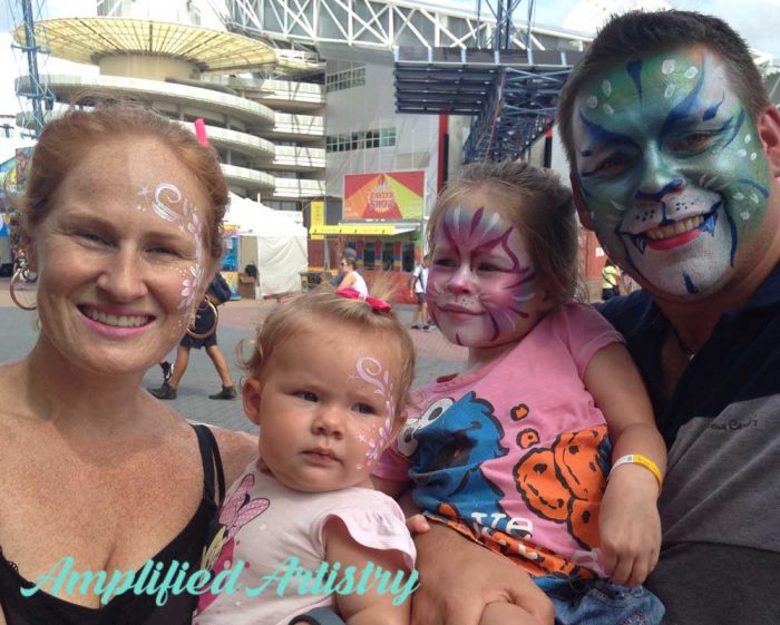 Corporate Face Painting by Amplified Artistry | Professional Face Painting